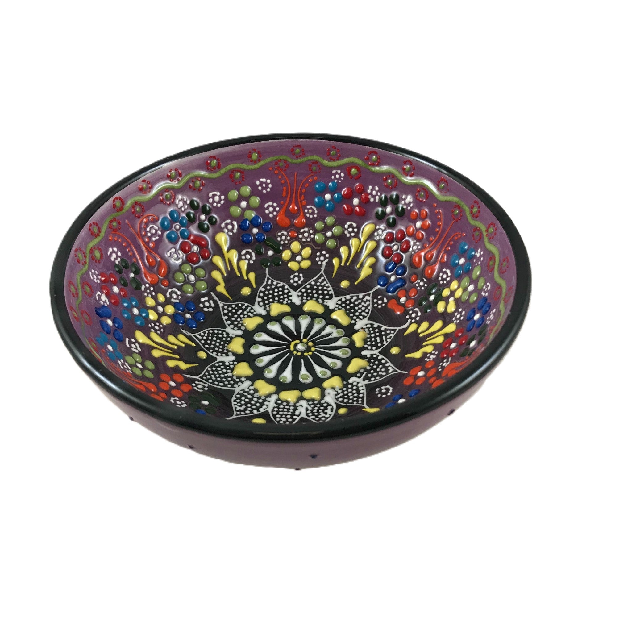 39606 - 6" ROUND CERAMIC EMBOSSED BOWL – Import Corner