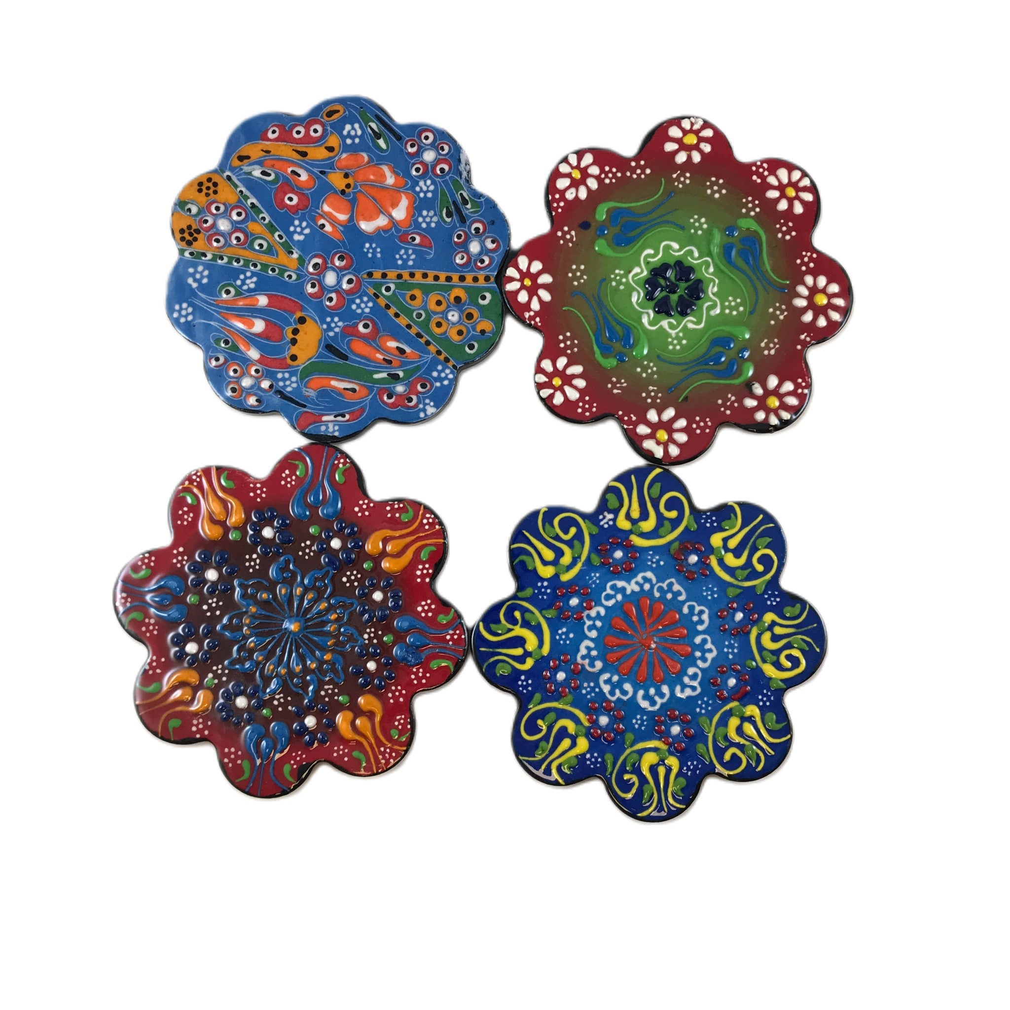 39906 - CERAMIC EMBOSSED COASTER – Import Corner